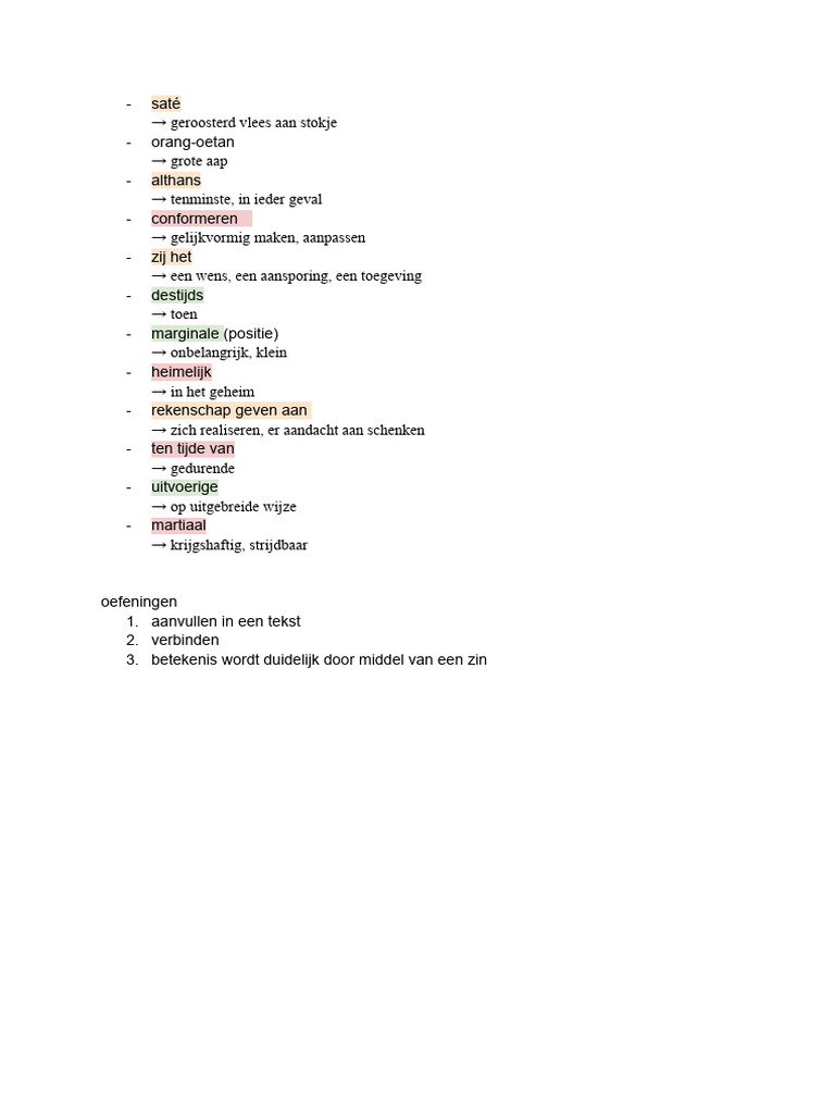 Nederlands Toets Woorden | PDF