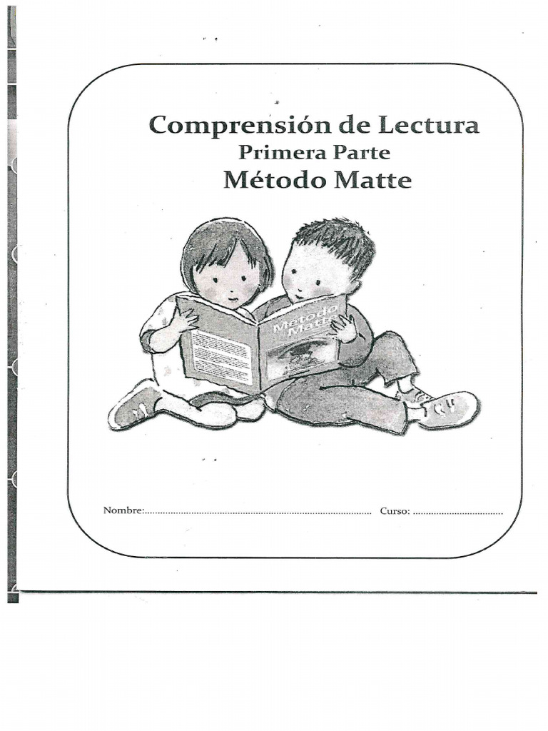 Comprension de Lectura Primera Parte Metodo Matte | PDF