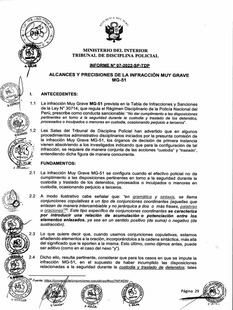 Informe 7-2021 Alcances de La Infracción MG-51 | PDF
