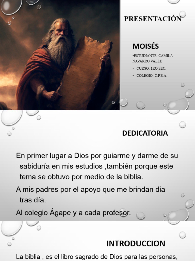 Presentación MOISES | PDF | Moisés