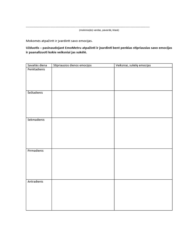 Emometras Uzduotis | PDF