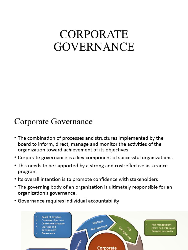 Corporate Governance - Framework | PDF | Business