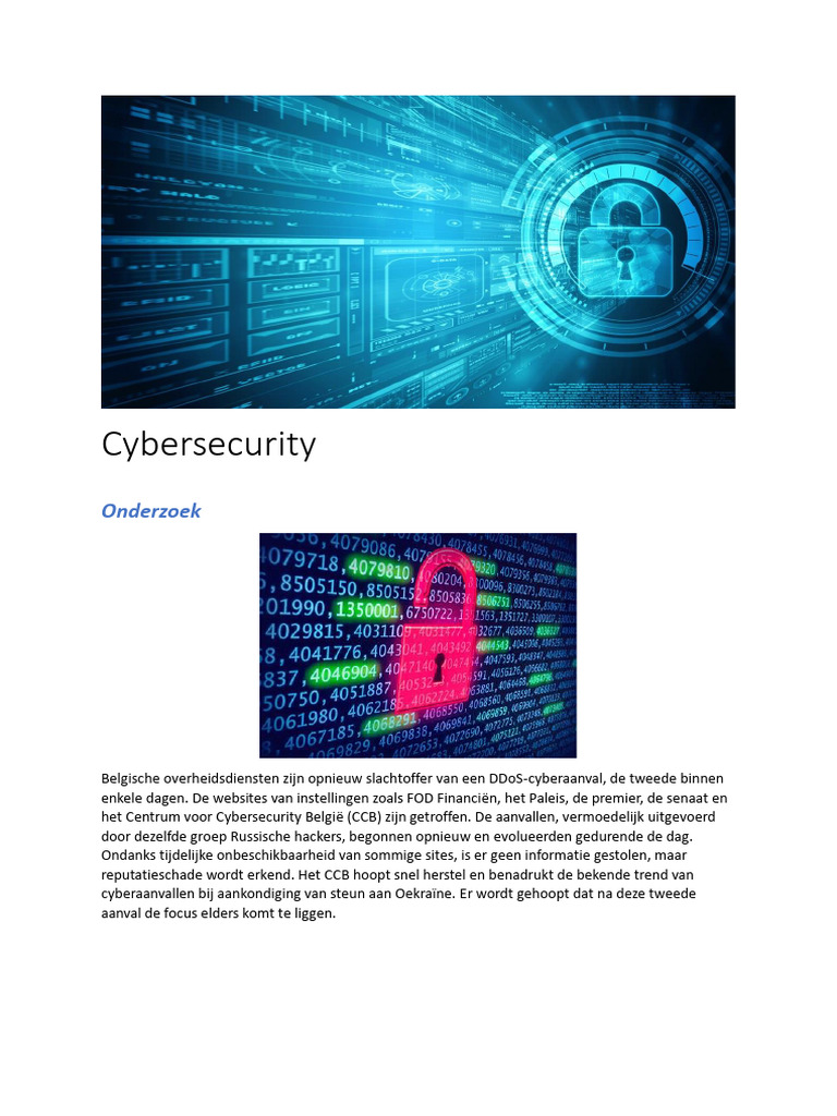 Cybersecurity | PDF