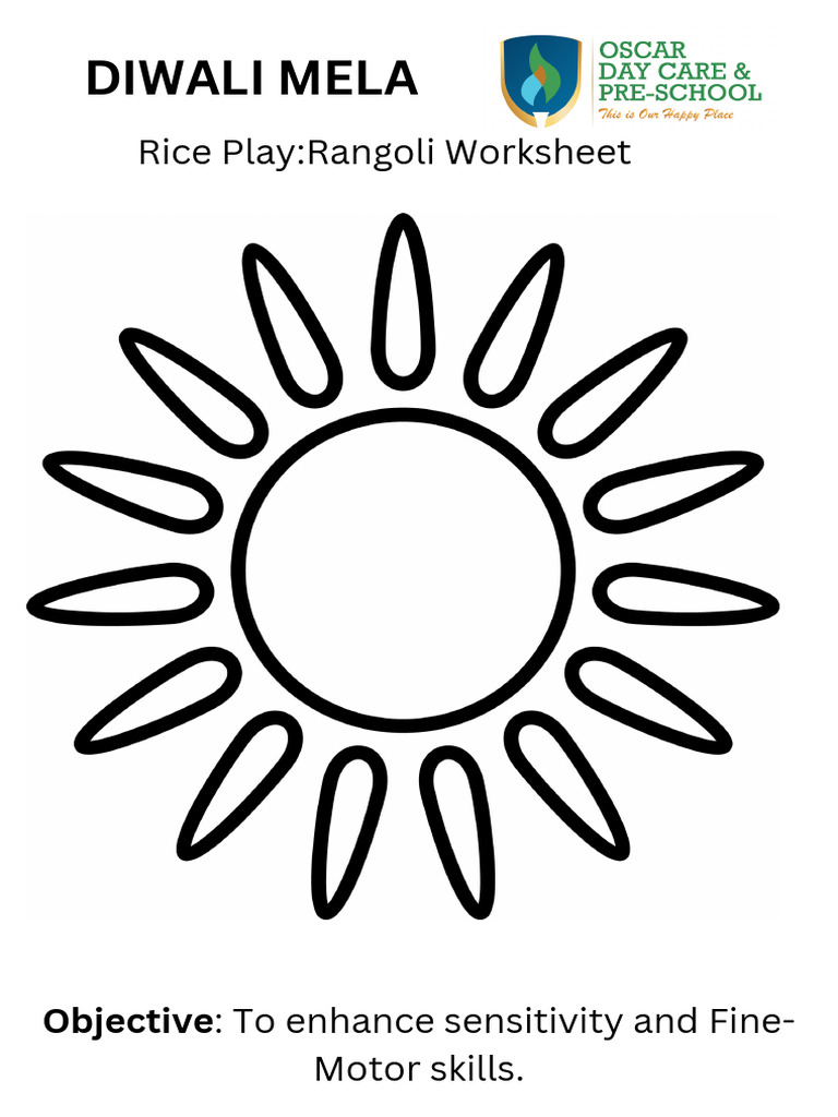 Rangoli Worksheet | PDF