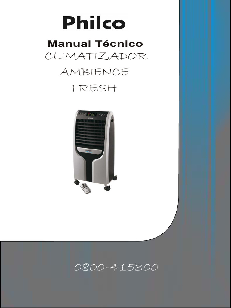 Manual Técnico Climatizador Philco | PDF | Eletricidade | Equipamento