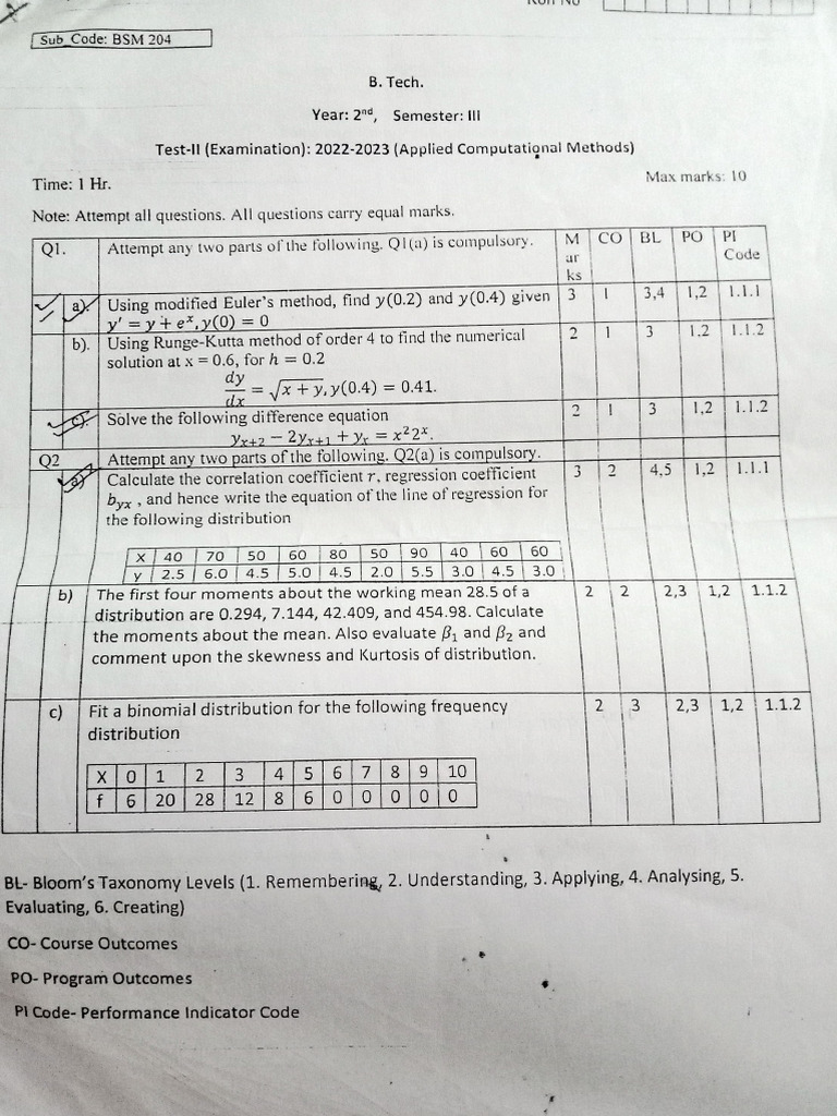 SEM 3 - Minor 2 | PDF | C++ | Applied Mathematics