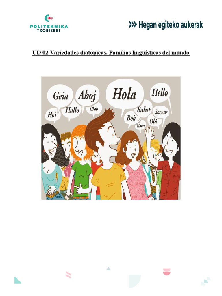 bUD 02 Variedades Diatã Pic Fam Ling 22 23 | PDF | Comunicación humana | Lingüística