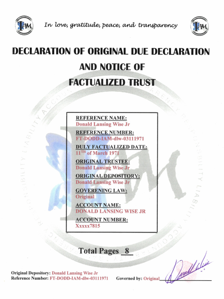 FT DODD IAM DLW 03111971 | PDF