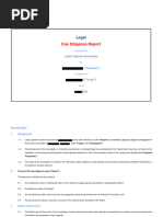Due Diligence Report Format Sample | PDF | Due Diligence | Business