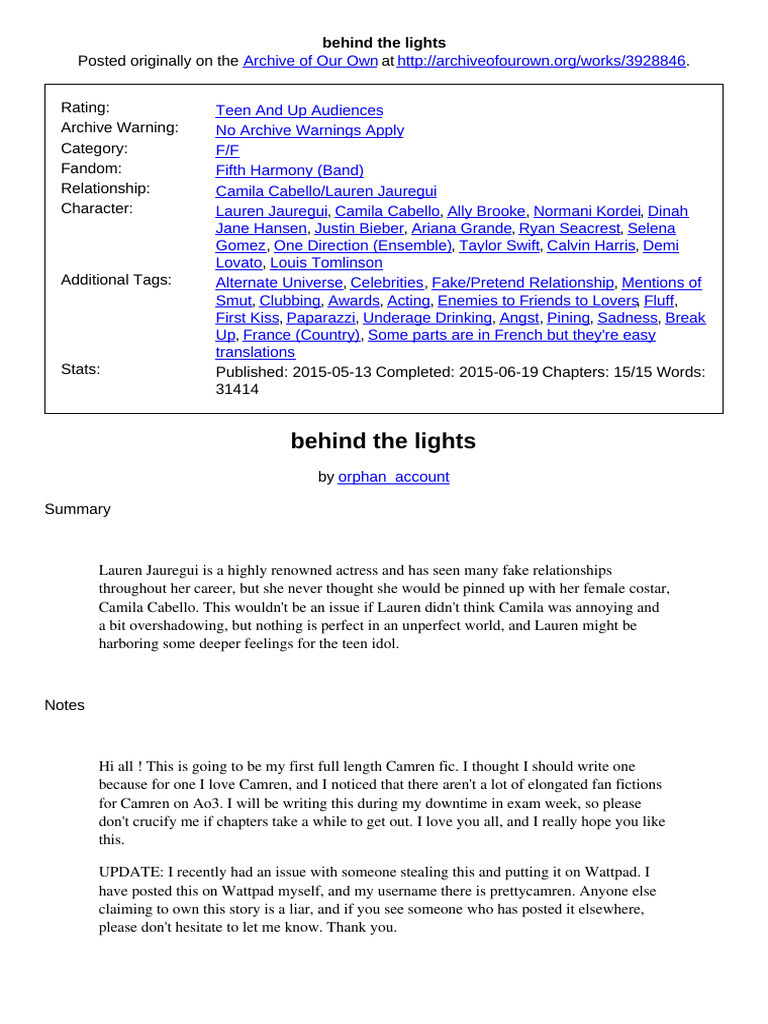 Behind The Lights | Download Free PDF | Dress