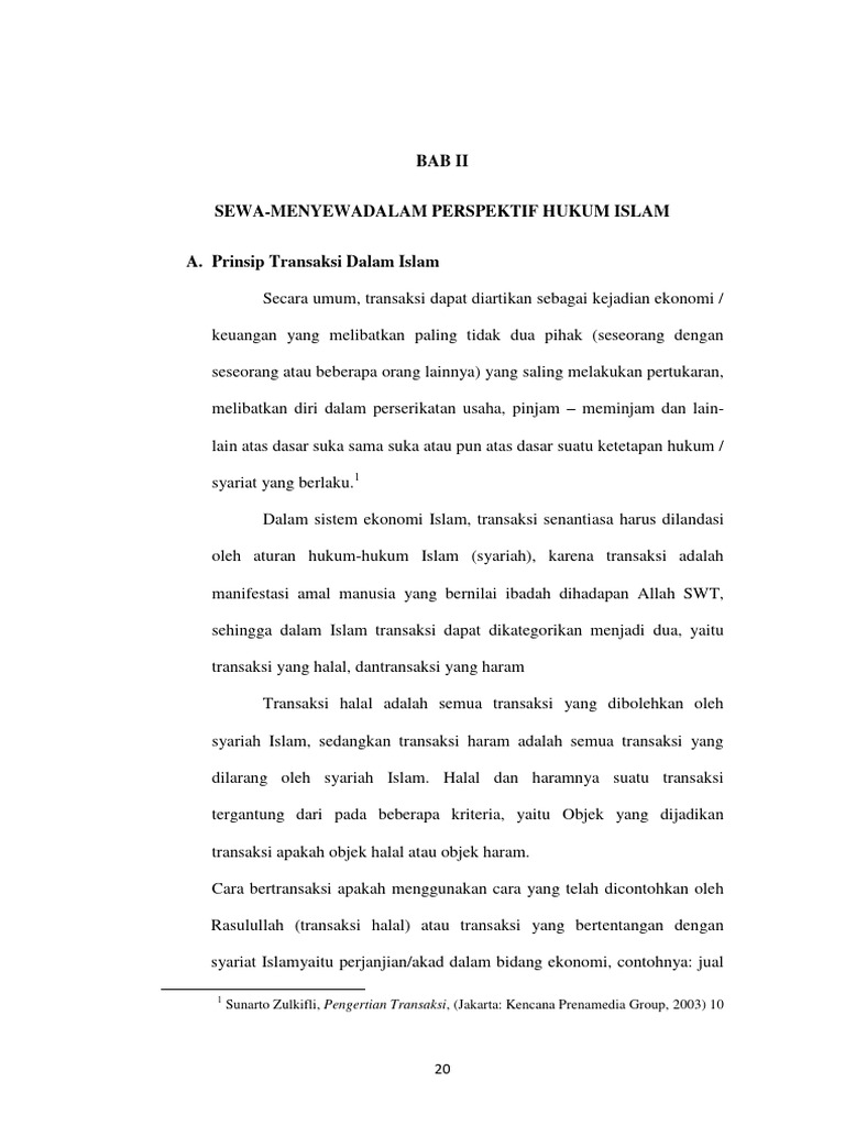 BAB II Teori Ijarah | PDF