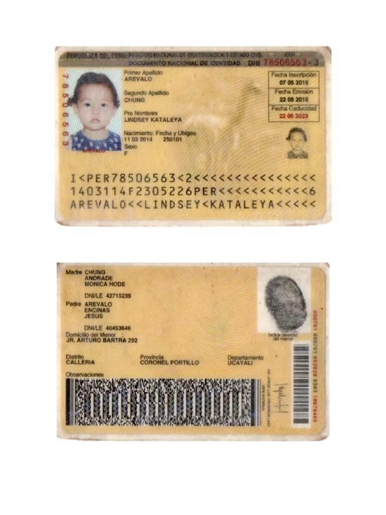 Dni Ampliado Ejemplo | PDF