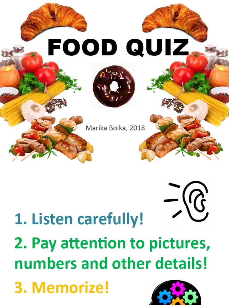 Fun Food Facts Quiz | PDF | Home & Garden