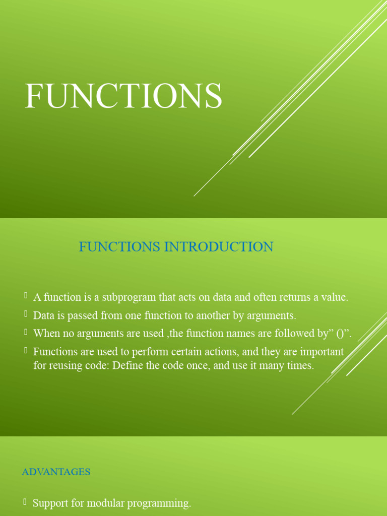 Functions Pdf Parameter Computer Programming String Computer Science