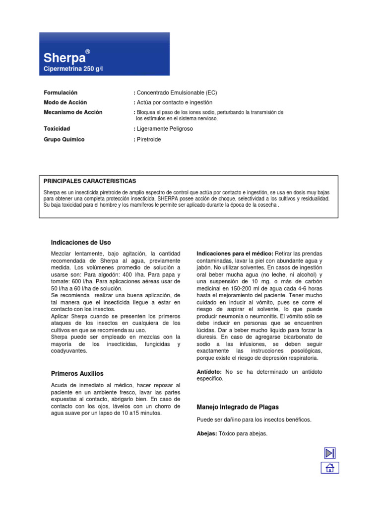 Ficha Sherpa | PDF | Sustancias químicas | Especialidades Medicas