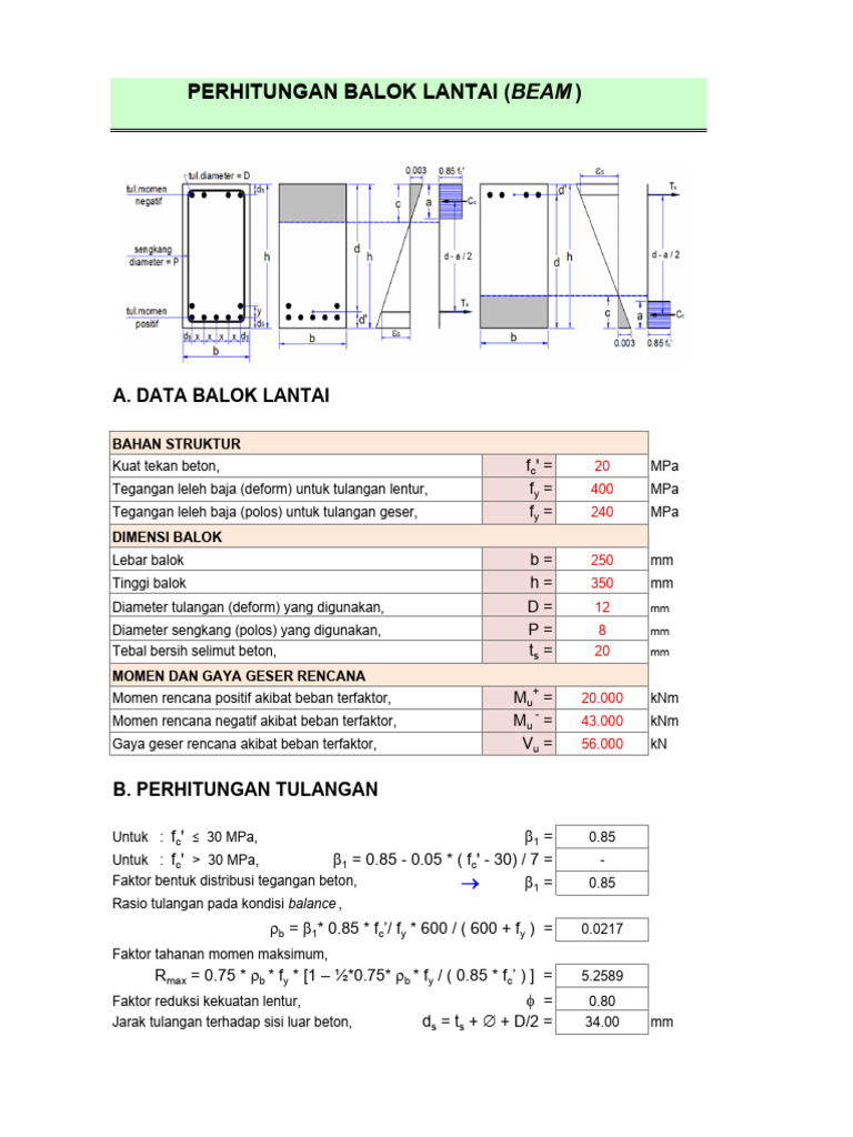Perhitungan Sederhana Struktur | PDF