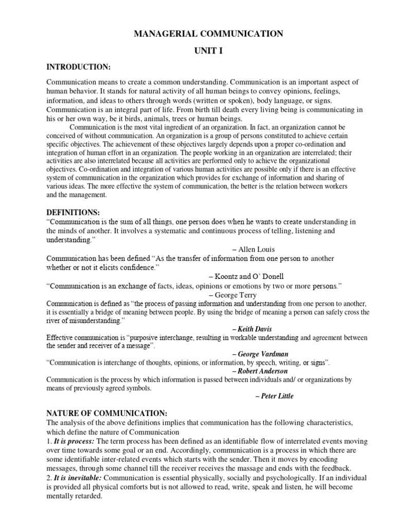 Managerial Communication | PDF | Nonverbal Communication | Communication