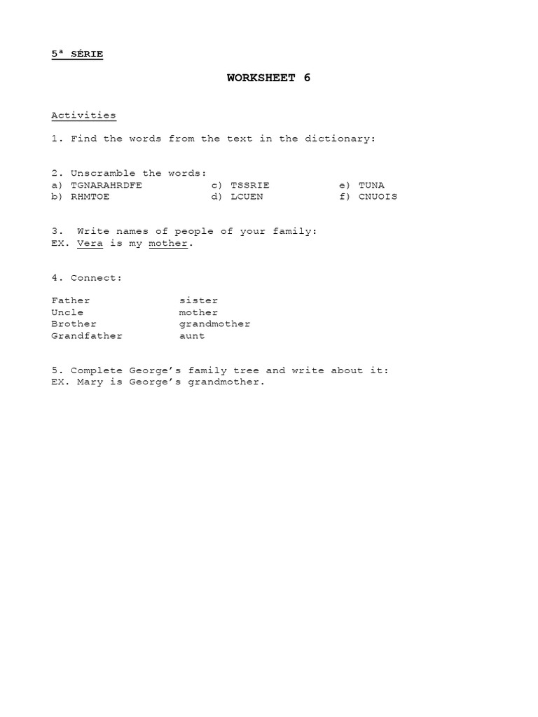 Worksheets-5 2º Bim | PDF | Pet | Animals And Humans