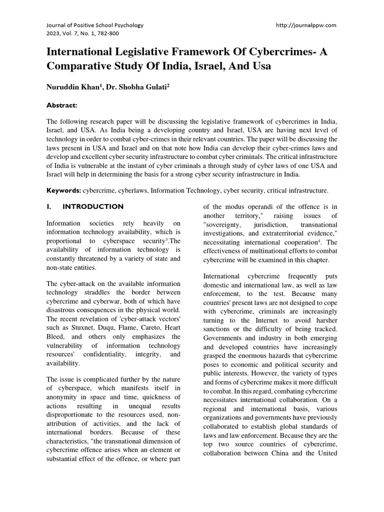 International Laws Cybercrime | PDF | Cybercrime | Security