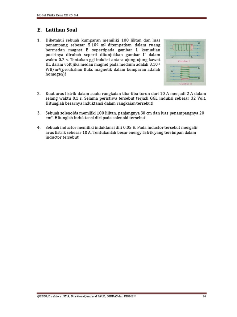 XII Fisika KD-3.4 Induksi-Magnetik | PDF