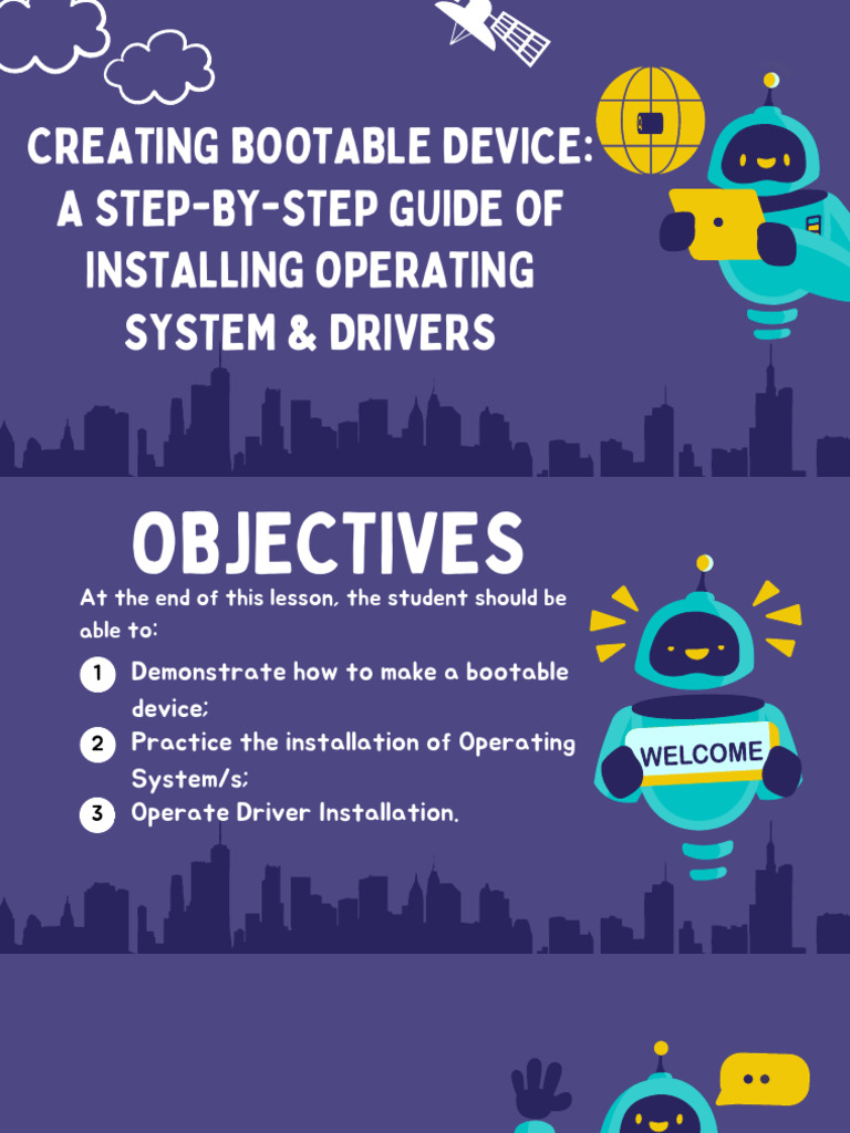 Creating Bootable Device A Step-By-Step Guide of Installing Operating System & Drivers | PDF ...