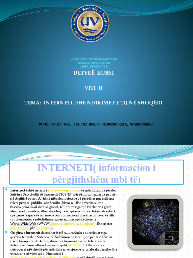 Interneti Dhe Shoqeria (Ndikimi I Tij) | PDF