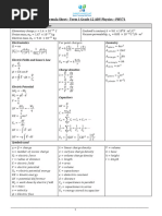 Class 12 Physics Chapter 1 Formula Sheet | PDF