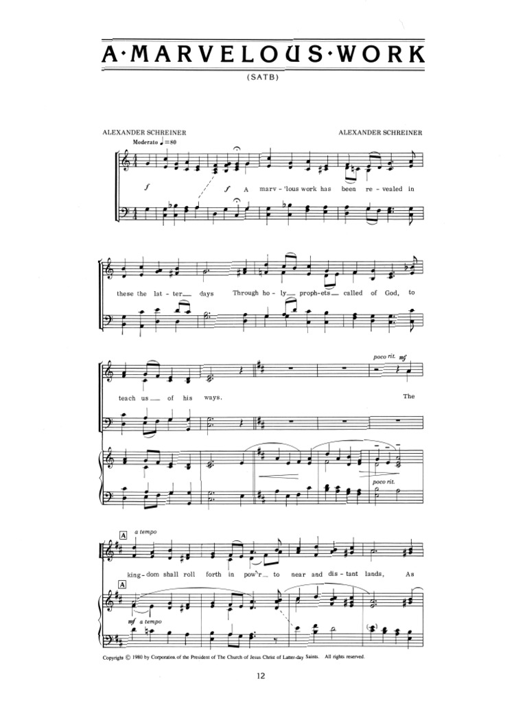 A Marvelous Work | PDF