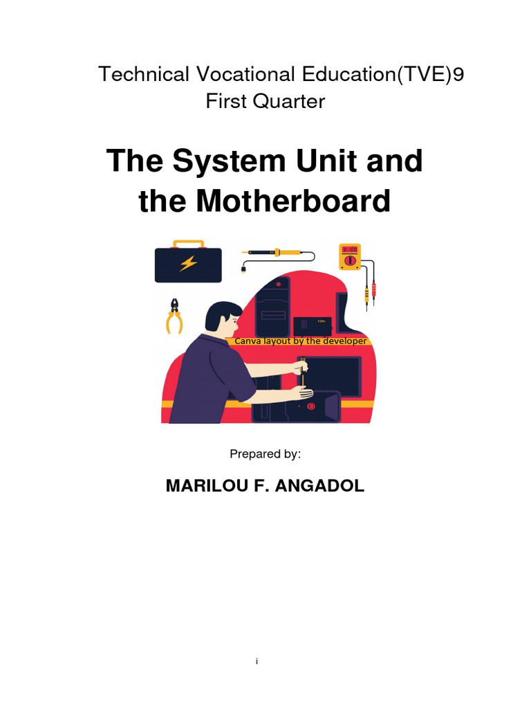The System Unit and The Motherboard: Technical Vocational Education ...