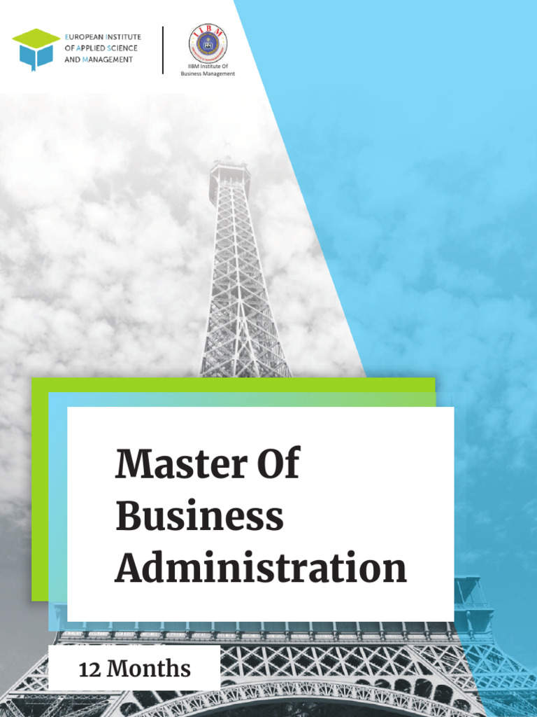 Master of Business Administration | PDF | Master Of Business ...