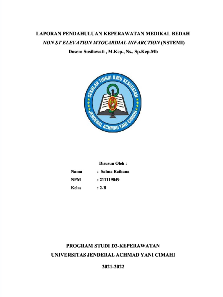 PDF LP Nstemi Salma Raihana 211119049 Compress | PDF