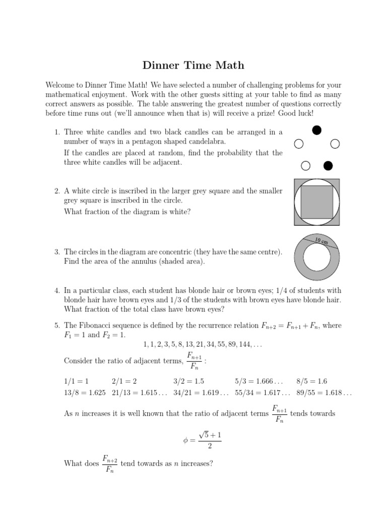 Amusing and Challenging Math Problems | PDF | Euclidean Plane Geometry ...