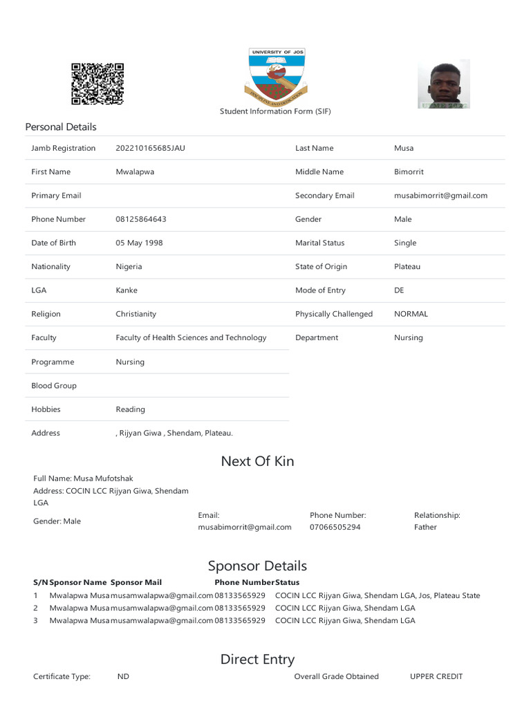 Student Full Detail | PDF