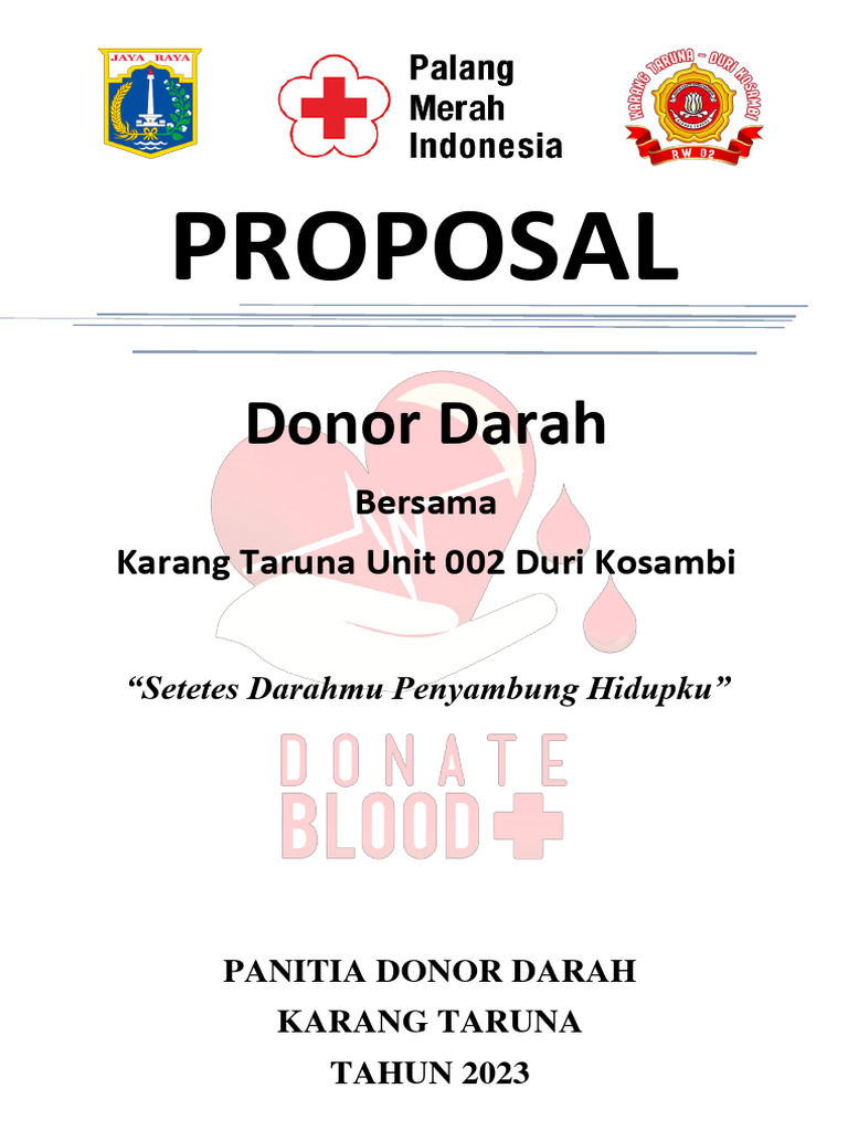 Proposal Donor Darah Katar 002 DK - Bank Mandiri | PDF