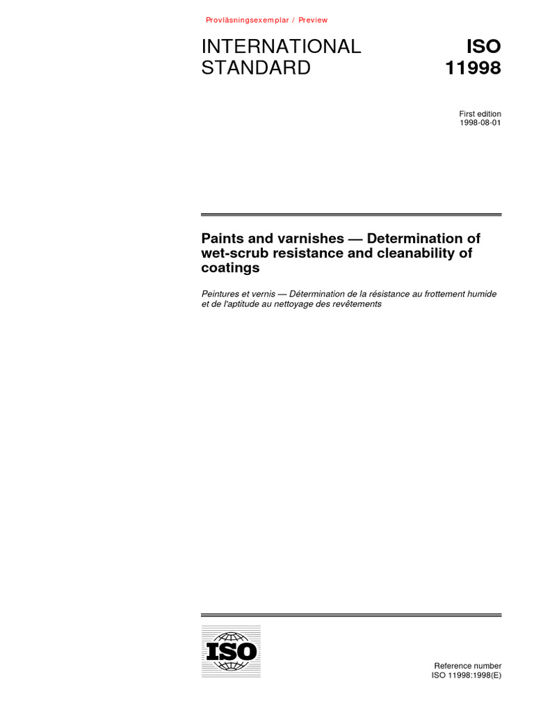 Iso 11998 - 1998 | PDF | International Organization For Standardization ...