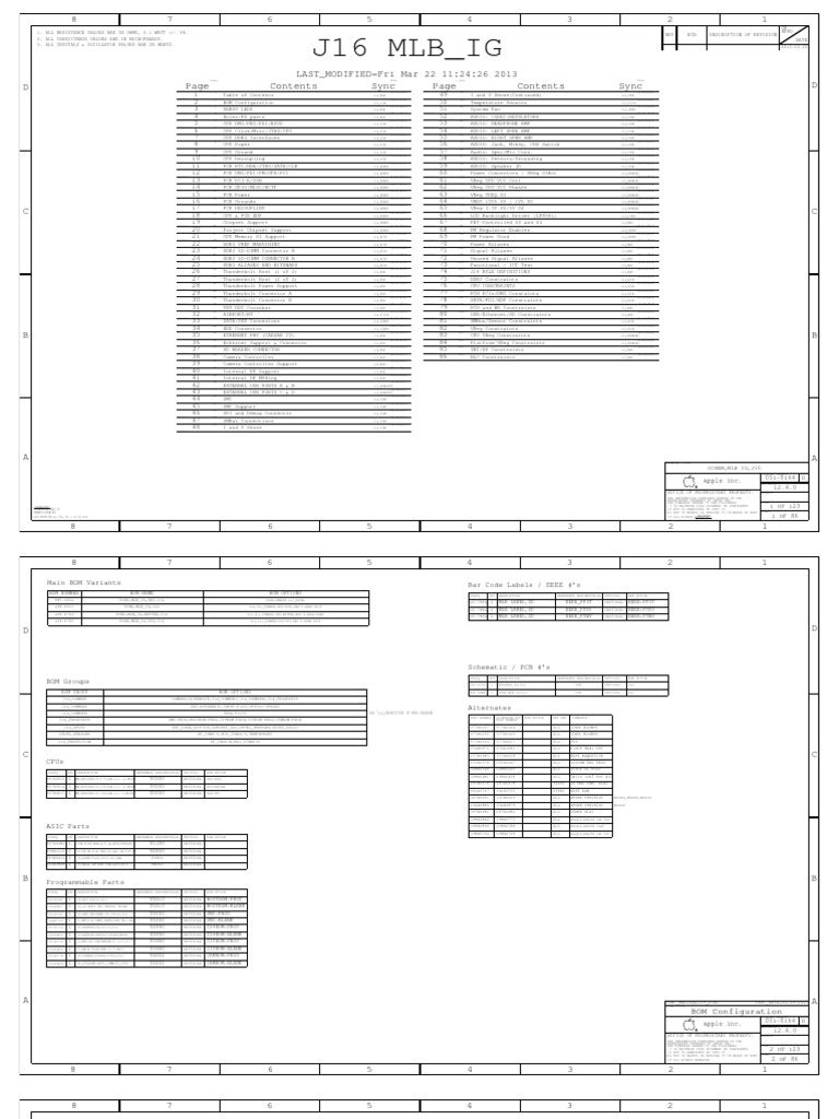 Apple Proprietary Schematics | PDF | Computer Engineering | Computer Hardware