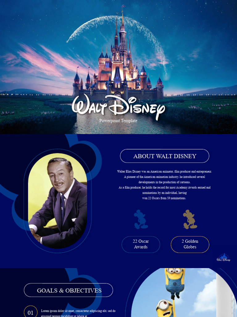 Animated Disney PowerPoint Template - 16x9 | PDF | Animation | The Walt ...