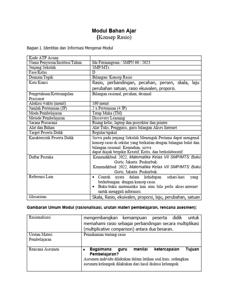 Modul Rasio Ok | PDF