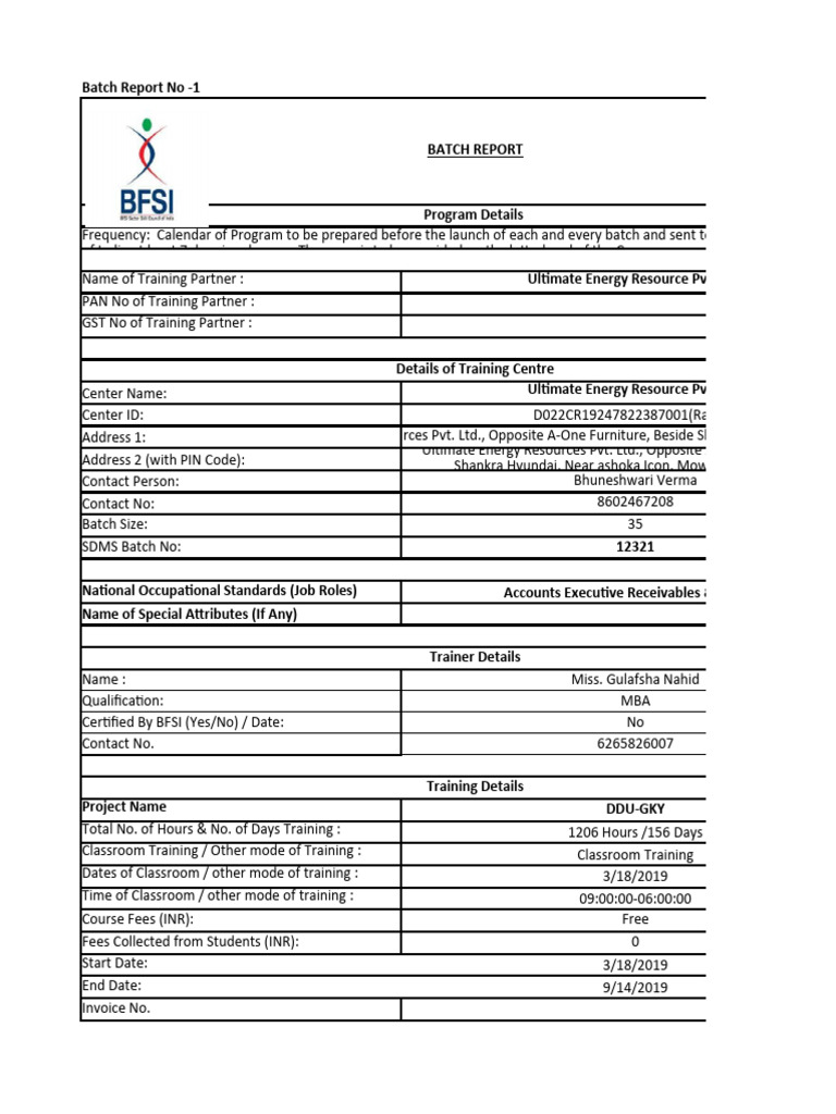 Assessment Format 1st Batch | PDF | Banks | Financial Services