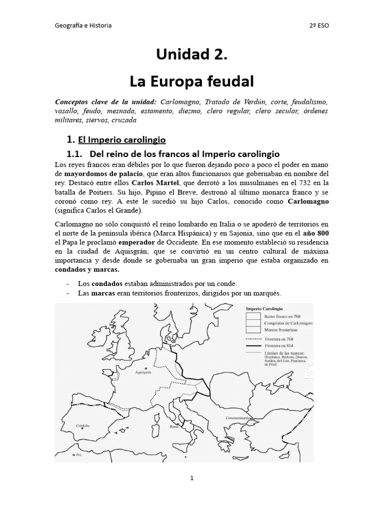 Tema 2 - La Europa Feudal 1 | Descargar gratis PDF | Feudalismo | Cruzadas