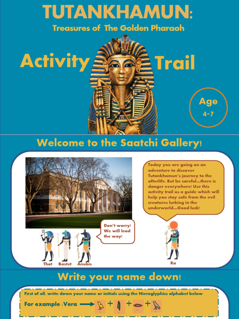 TutankhamunActivityTrail 4-7 | PDF | Tutankhamun | Ancient Egypt