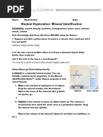 Testing Mineral Properties for Identification | PDF | Minerals | Density