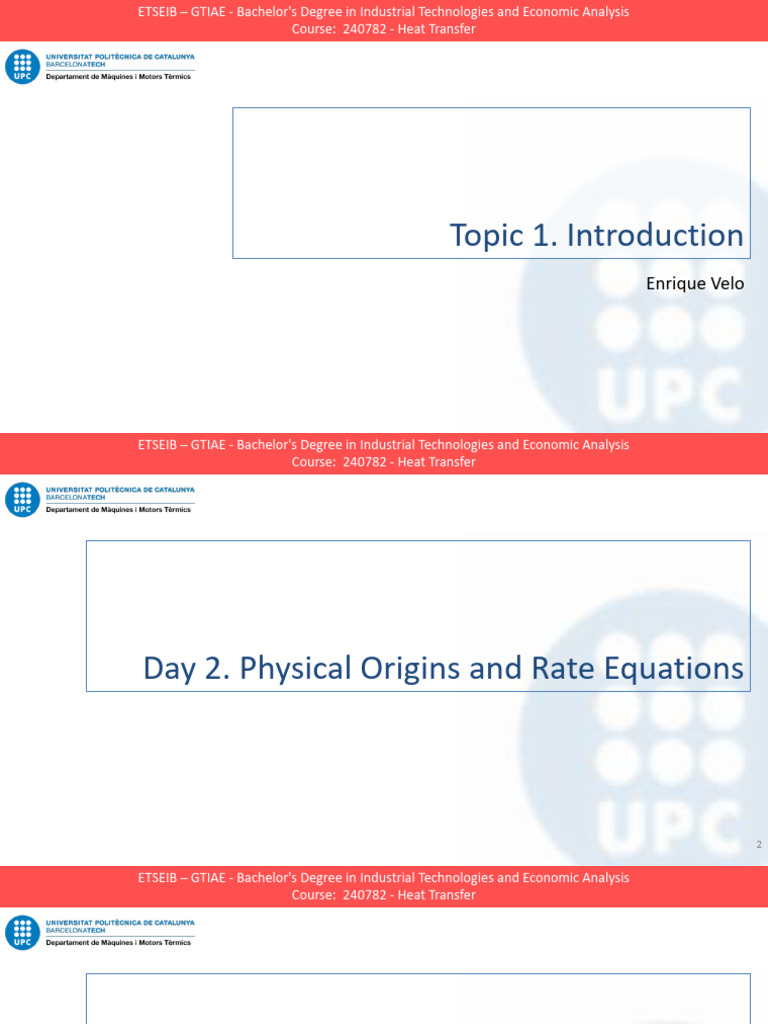 HT - D02-Heat Transfer Rate Equations | PDF | Thermal Conduction ...
