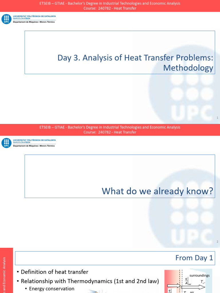 HT - D03-Analysis of Heat Transfer Problems Methodology | PDF | Heat ...