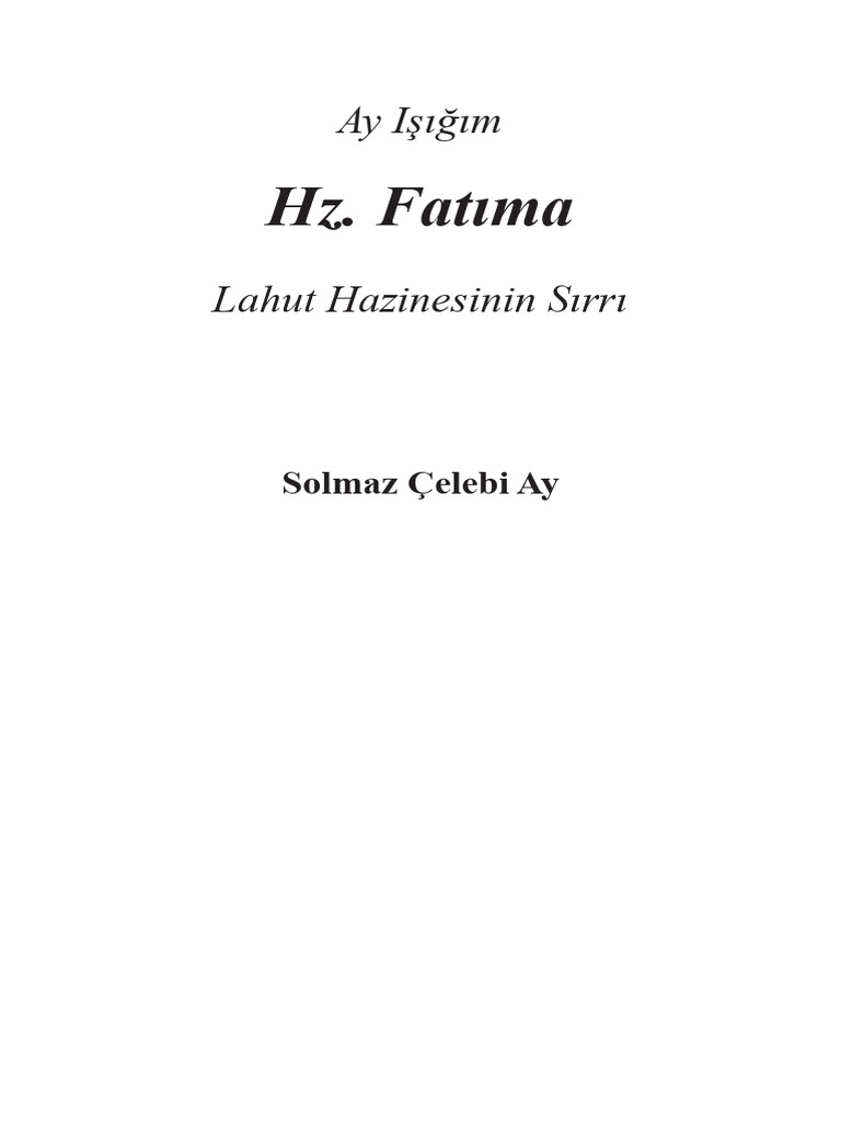 HZ Fatima Icinde Ne Var | PDF