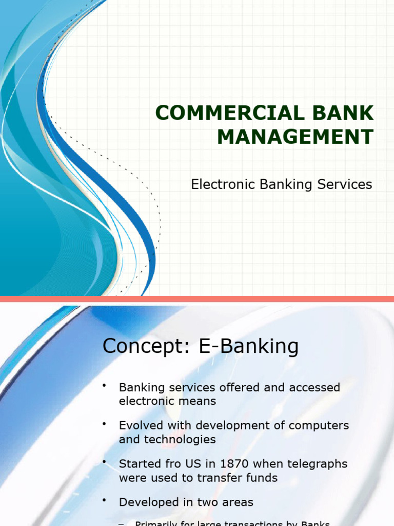 Electronic Banking Services | PDF | Banks | Online Banking