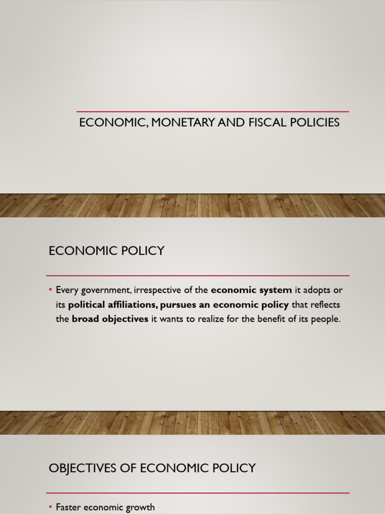 Monetary and Fiscal Policies | PDF | Monetary Policy | Fiscal Policy