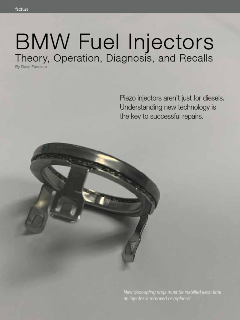 BMW Piezo Fuel Injectors Guide | PDF | Fuel Injection | Amplifier