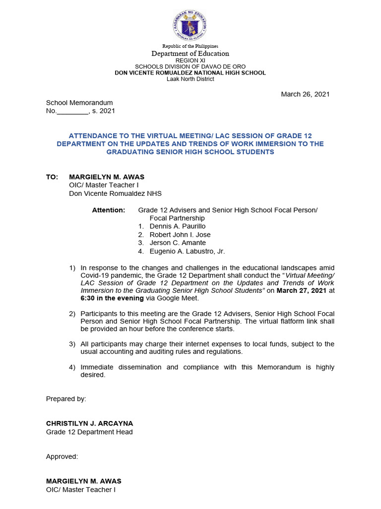 Sample LAC Session | PDF | Government