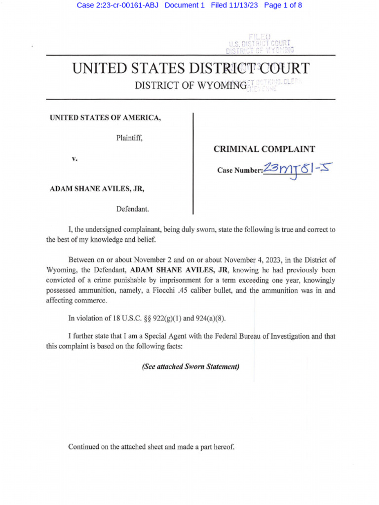 Adam Aviles Federal Complaint | PDF | Science & Mathematics ...